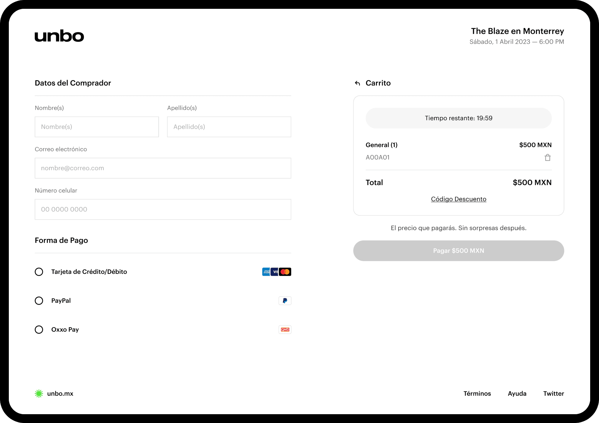 Unbo | Revoluciona la venta de boletos