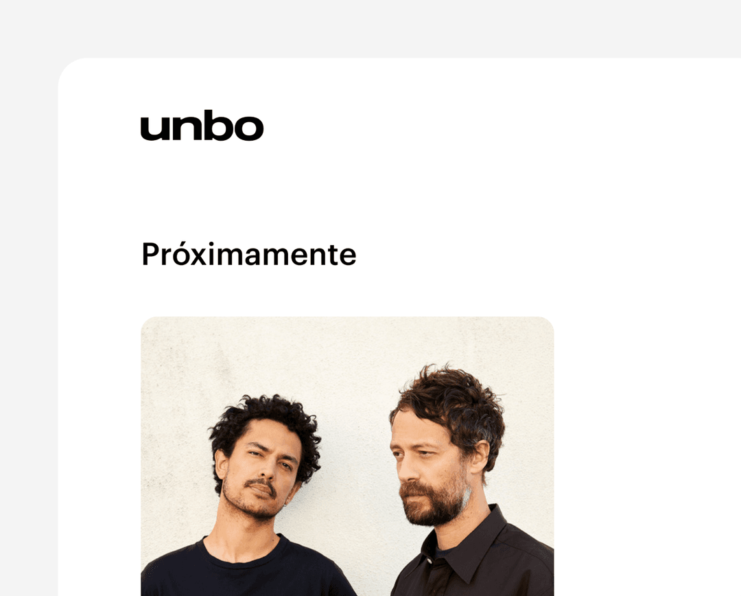 Unbo | Revoluciona la venta de boletos